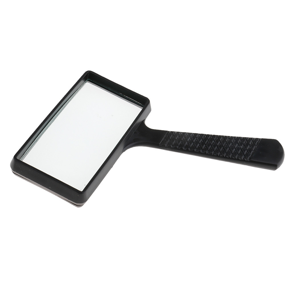 3x Magnifier Lens Large Rectangle Magnifying Glass Loupe for Reading ...