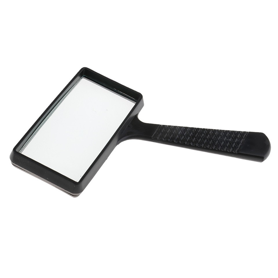 3x Magnifier Lens Large Rectangle Magnifying Glass Loupe for Reading ...