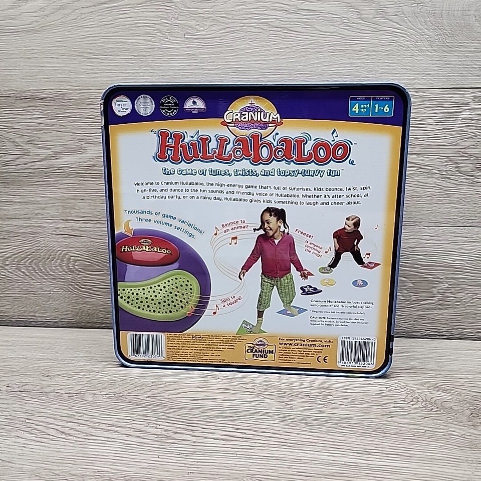 Cranium Hullabaloo Game in Tin Complete Talking Console Play Pads Rules ...