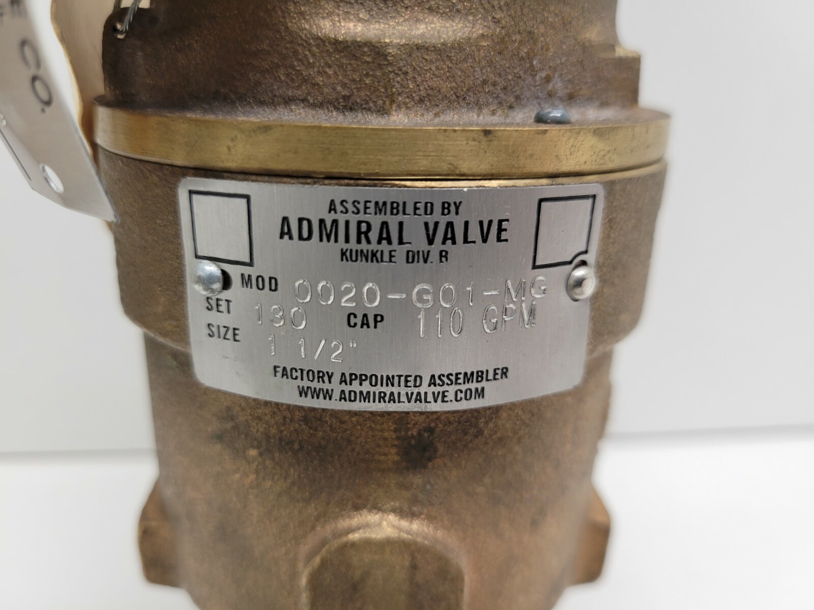 Kunkle 0020-G01-MG Liquid Relief Valve 1/2" /2" 300 PSIG for sale ...