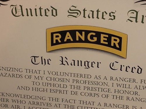 THE RANGER CREED PRINT / U.S. Army ~ Rangers Lead The Way!!! | eBay
