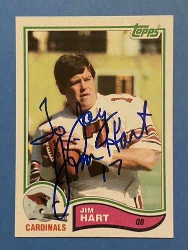 JIM HART Hand Signed 1982 Topps #469 Cardinals Southern Illinois ...