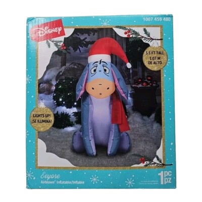 Disney Eeyore 3.5’ Christmas Airblown Inflatable LED Light Up Winnie ...
