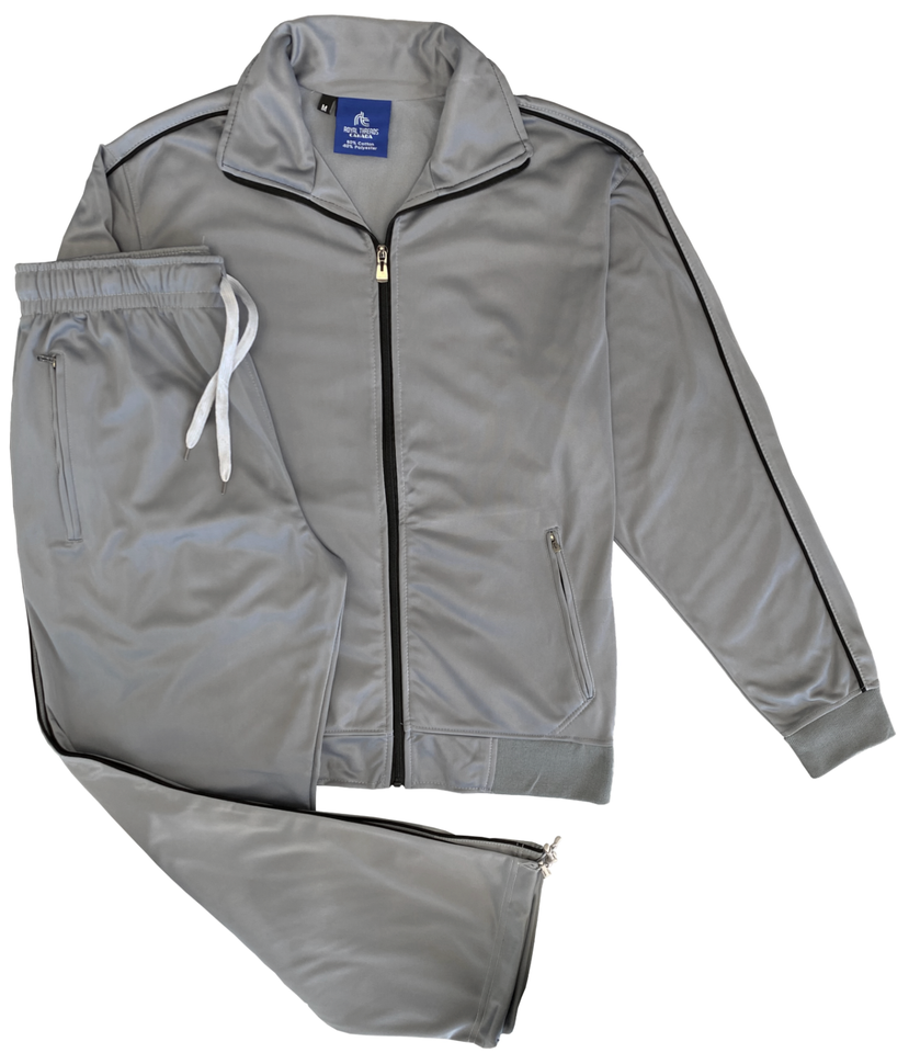 Men's Classic Retro Full Jogging Suit Plain Tracksuit Outfit | eBay
