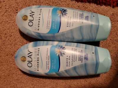 2 Olay Moisture Ribbons Plus Shea & Blue Lotus Body Wash, 18 oz | eBay