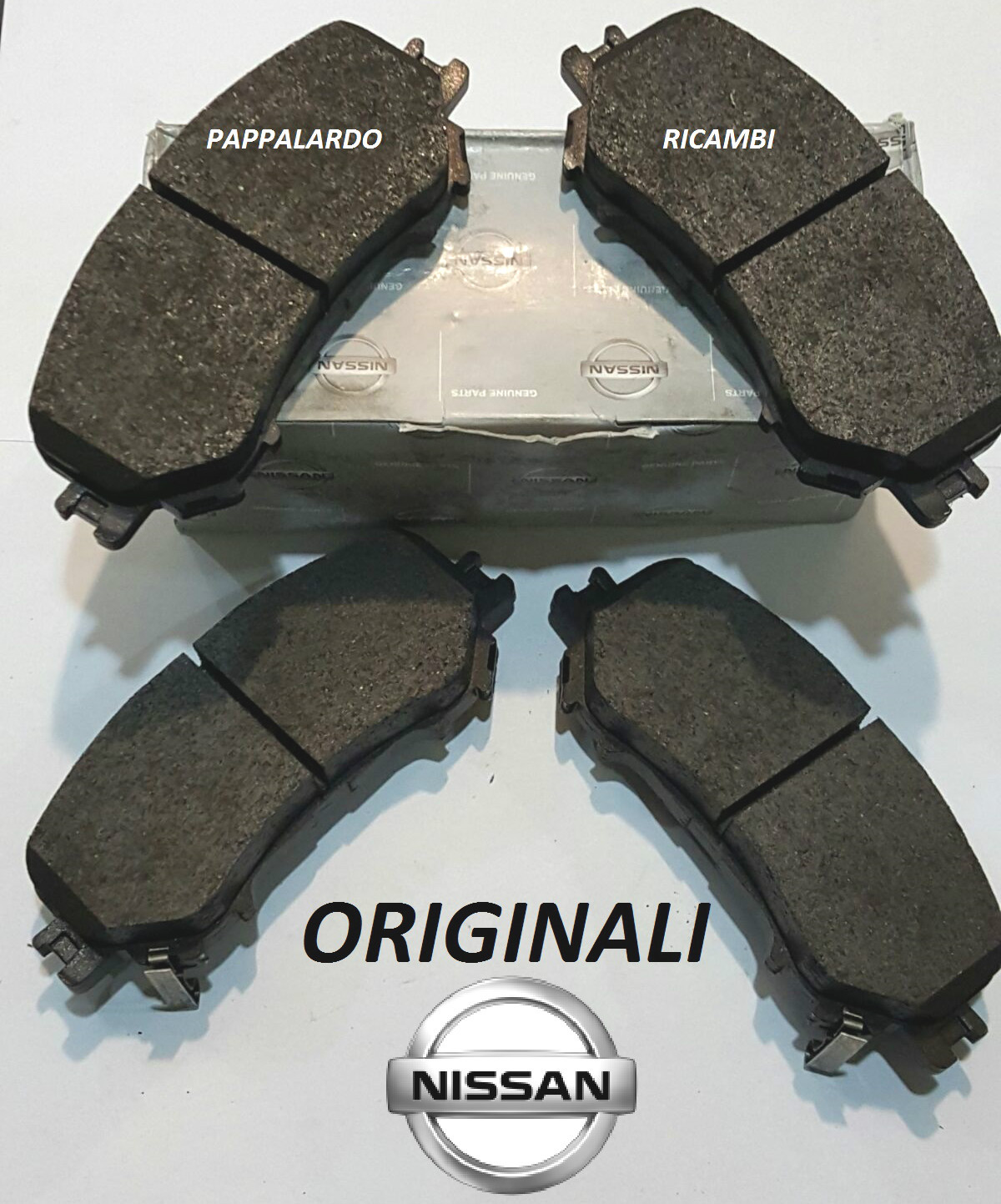 KIT 4 PASTICCHE FRENO ANTERIORI ORIGINALI NISSAN QASHQAI 1.2 - 1.5 DCi ...