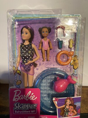 Barbie Babysitters Playset and Skipper Doll and toodler with pool New ...