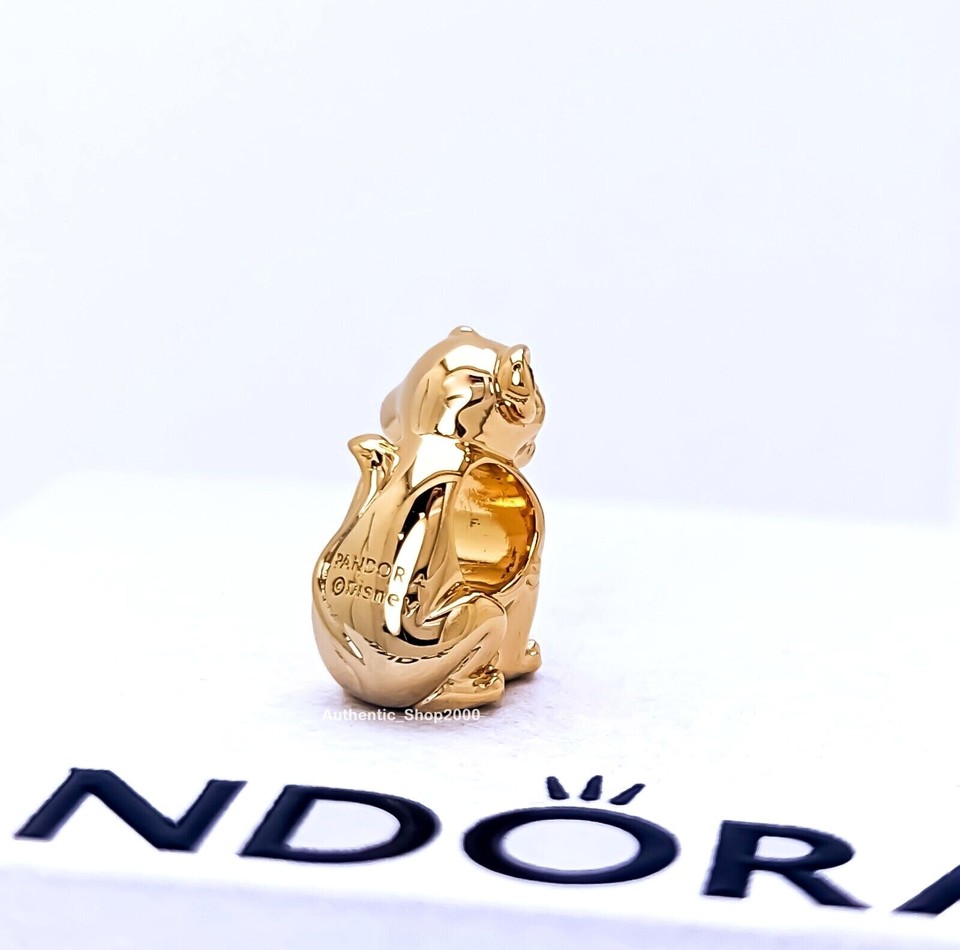 New 100% Authentic PANDORA 14k Gold P Disney The Lion King Simba Charm ...