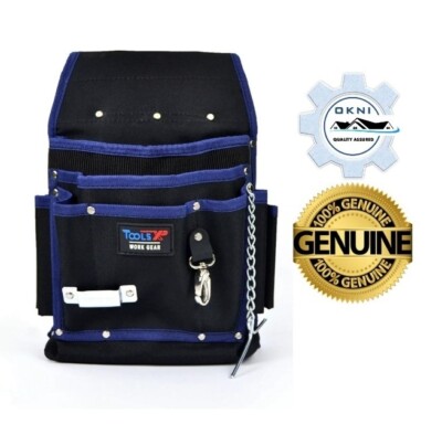 Electrician Professional Nylon Tool Pouch Heavy Duty Belt Multi-Pocket ...