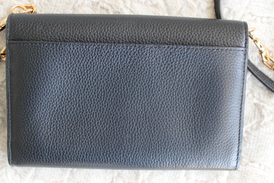 Tory Burch --- Black Emerson Crossbody Mini Purse Bag Clutch With Small ...