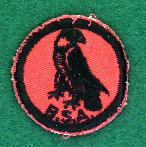 VINTAGE BOY SCOUT PATROL RED & BLACK PATCH - HAWK - USED | eBay