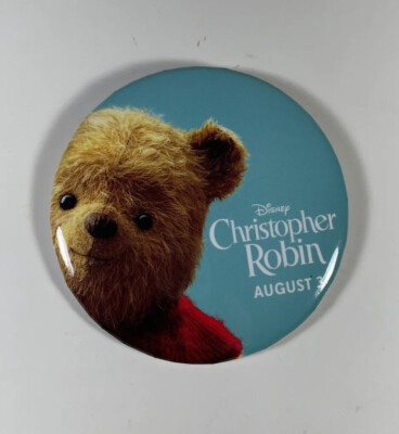 Disneyland "Christopher Robin" Promo Movie Button/Pin with Winnie the ...