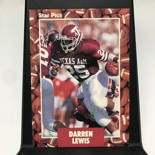 1991 Star Pics #94 DARREN LEWIS RC Texas A&M Aggies Rookie | eBay