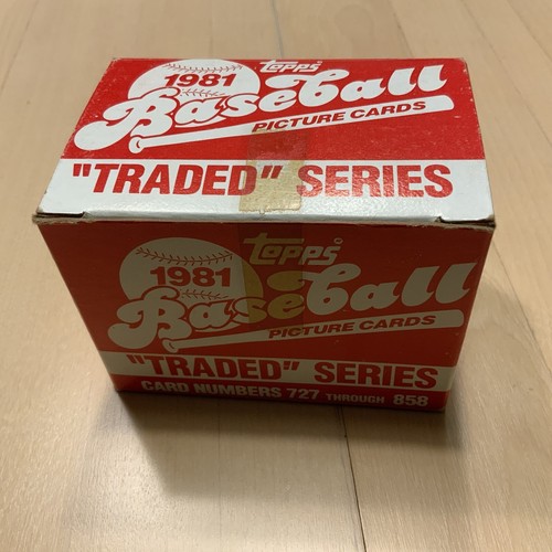 1981 Topps Traded Baseball Complete Set #727-#858 MINT | eBay