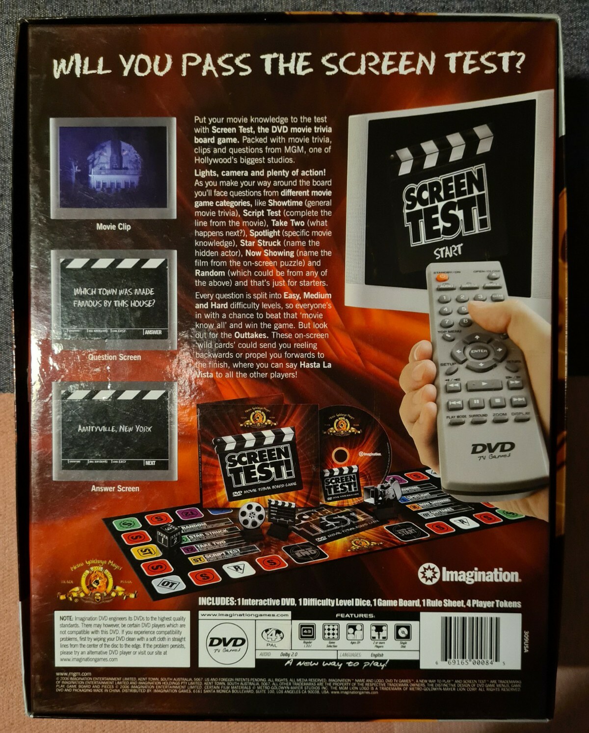 'Screen Test!' DVD Movie Trivia Board Game (2004) COMPLETE/EUC | eBay