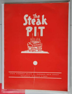 1960s The Steak Pit Paramus New Jersey Menu Original Vintage | eBay