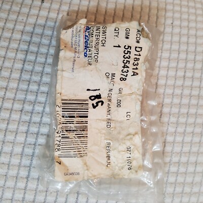 Genuine Gm OEM Engine Oil Pressure Switch for Saab 55354378 | eBay ...