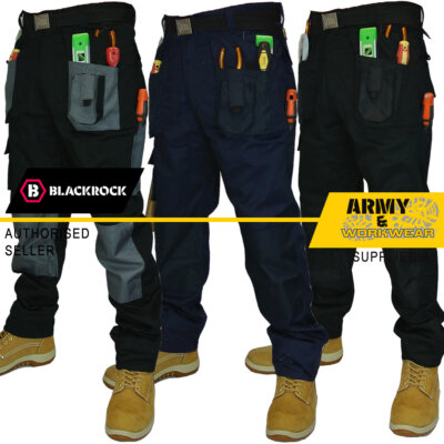 Blackrock Baratec Work Trousers Multi Pocket Trade Pro Pants Triple ...