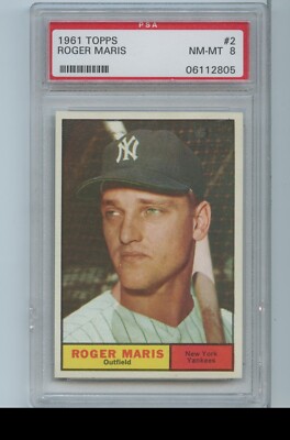 1961 Topps Roger Maris #2 PSA 8 | eBay