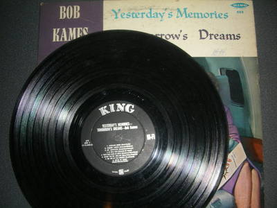 Pop LP Bob Kames - "Yesterday's Memories Tomorrow's Dreams" King VG | eBay