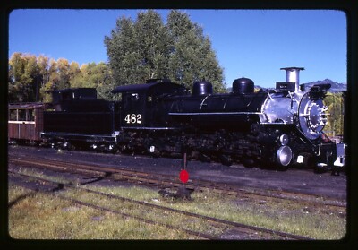 Railroad Slide - Denver & Rio Grande Western #482 Steam Locomotive 1972 ...