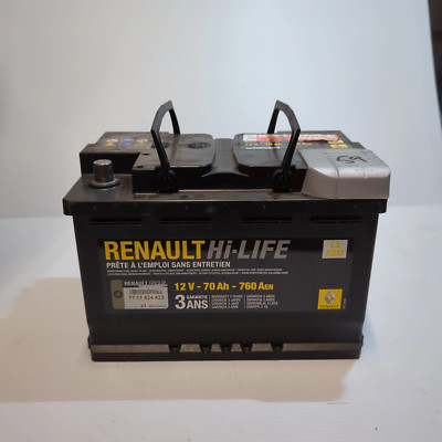 Genuine Renault Battery 70Ah 760A | 77 11 424 423 | eBay UK