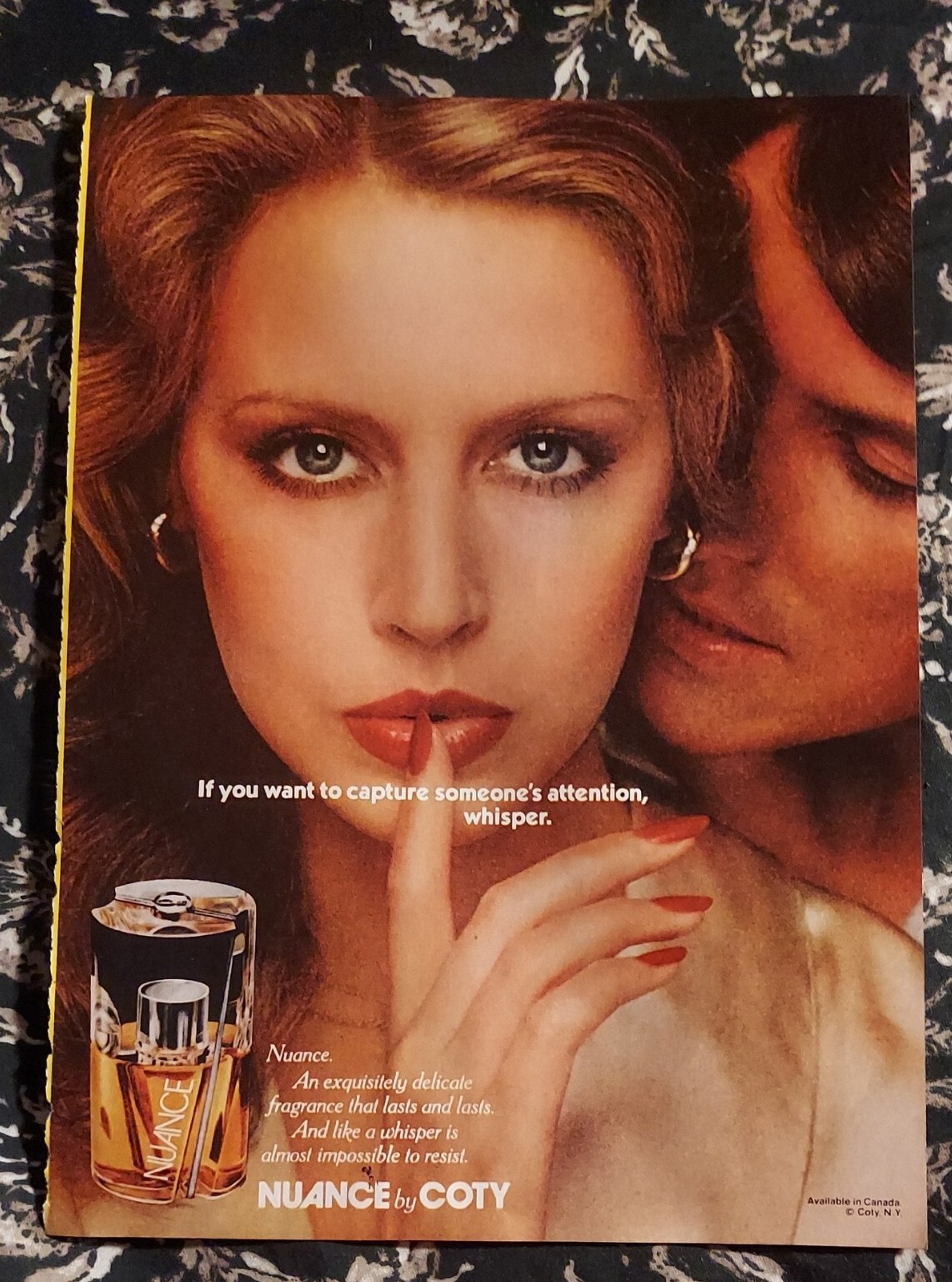 1978 print ad-If you want someone's attention-whisper. Nuance ...
