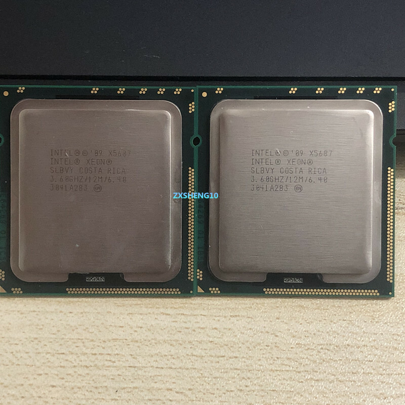 Pair of 2 Intel Xeon X5670 X5675 X5687 X5680 X5690 CPU LGA1366 ...