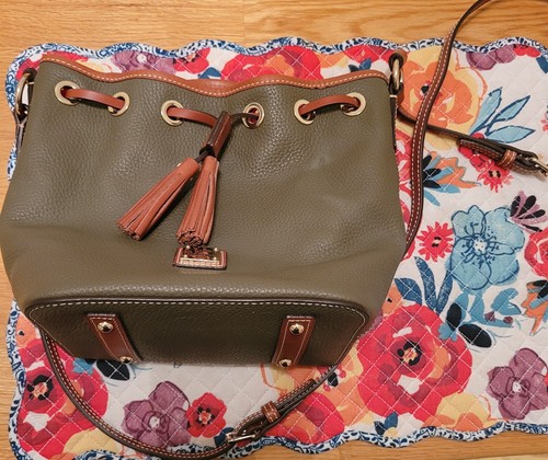 Dooney & Bourke Pebble Grain Kendall Crossbody w/ drawstring closure ...