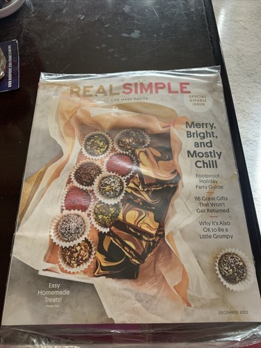 Real Simple MAGAZINE December 2022 ISSUE Plastic Wrapped | eBay