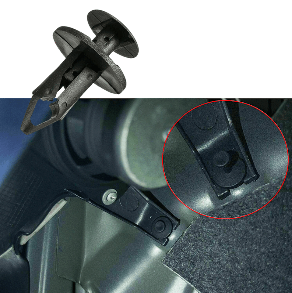 120PCs 8mm Bumper Clips Retainer Auto Car Plastic Rivets Fastener ...