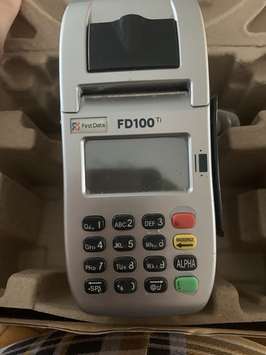 first data fd100 Ti Merchant Terminal Card Reader | eBay