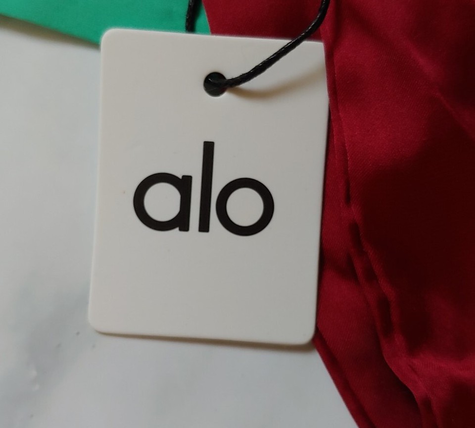 Alo Yoga Bow Hair Tie Scrunchie Love Knot Red | eBay