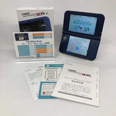 Nintendo New 3DS LL Console only Blue w/Box NTSC-J Tested 1day Ship ...