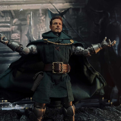 1/12 Wired Cape Cloak + Robe Clothes For 6'' Doctor Doom Figure Model ...