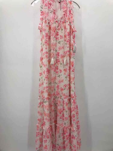 Pre-Owned Allison New York White Size Small Floral Maxi Sleeveless ...