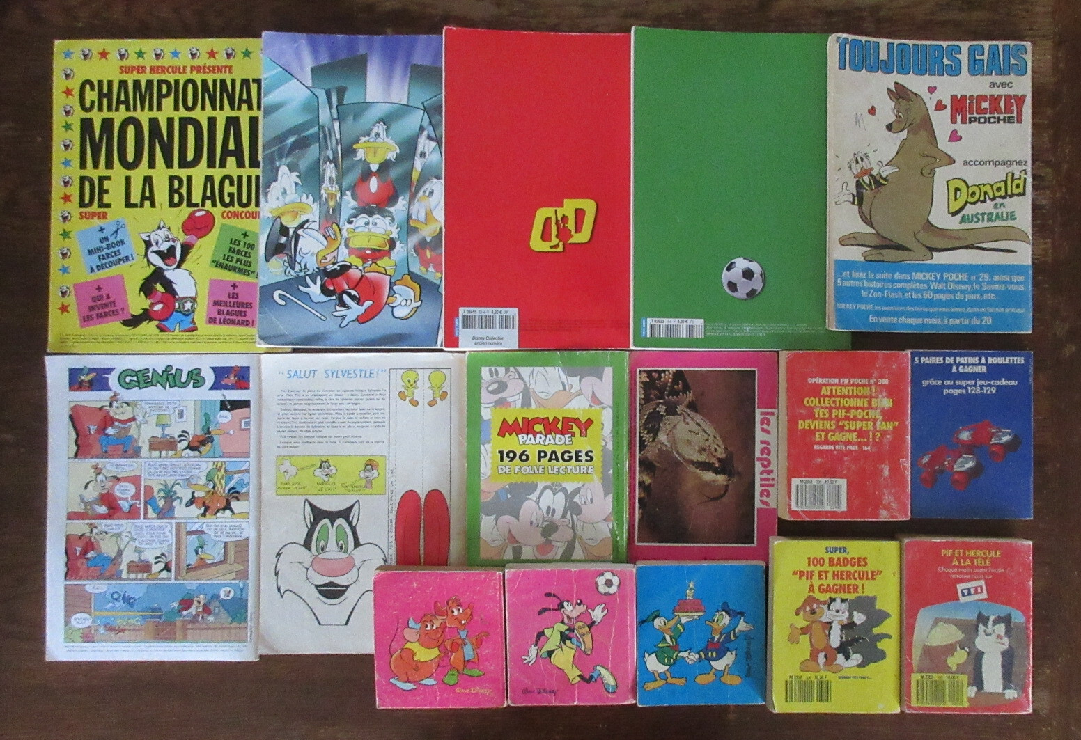 Lot 16 BD petit format Picsou Pif Mickey Titi Bunny Hercule Placid ...