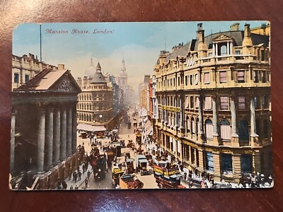 Mansion House London England Signed Postcard Y717 | eBay