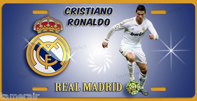 CRISTIANO RONALDO REAL MADRID FC SOCCER LICENSE PLATE, MADE IN USA | eBay