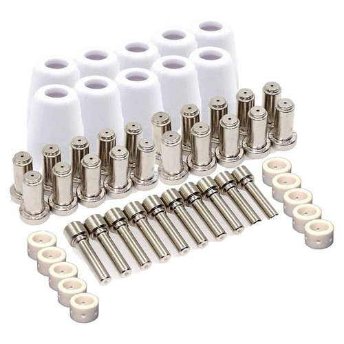 50pc Plasma Electrode Tip Shield Cup Swirl Ring fr PCM-500i Cutter PT ...