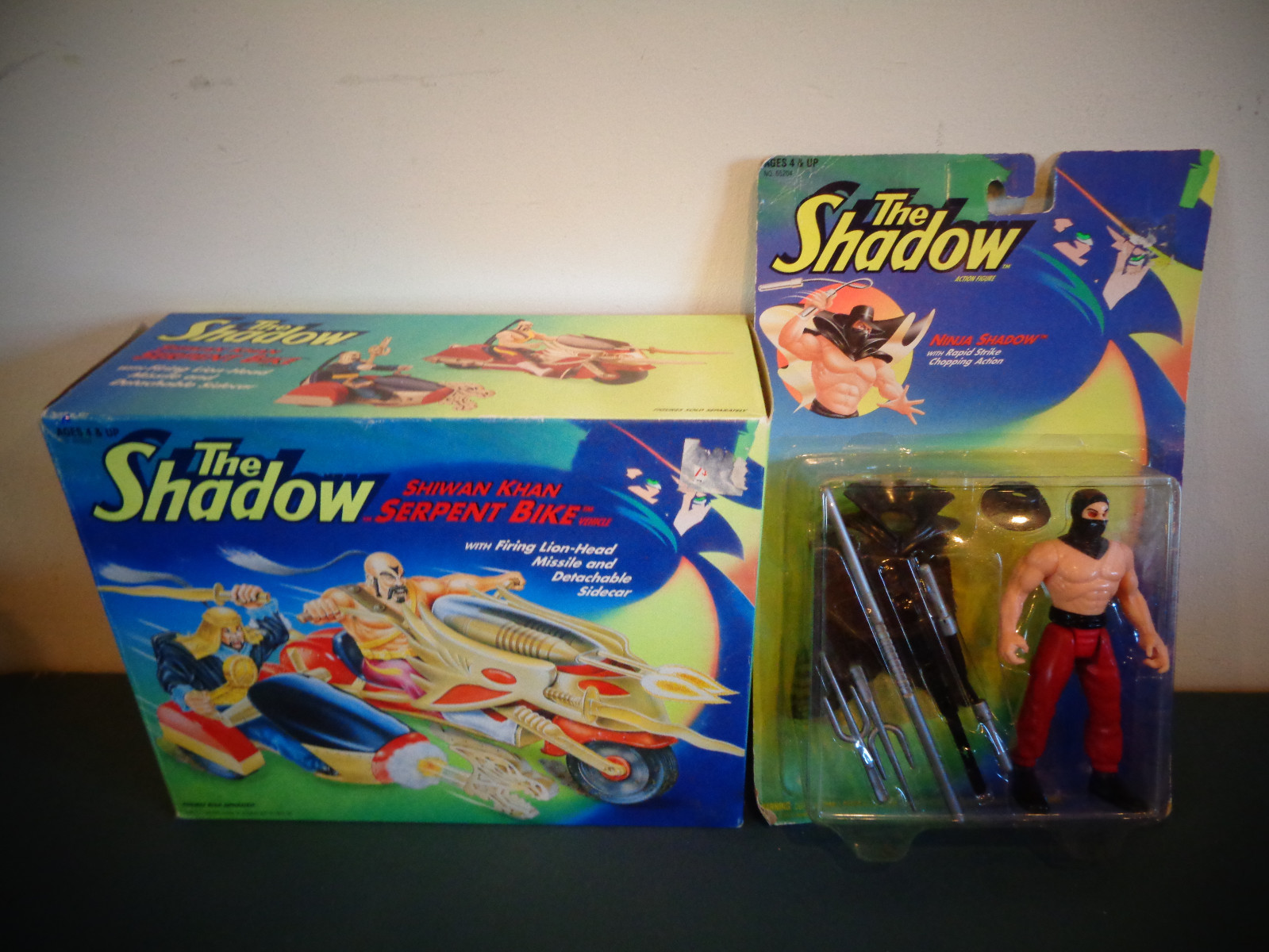 1994 KENNER THE SHADOW ACTION FIGURE NINJA SHADOW SHIWAN KHAN SERPENT ...