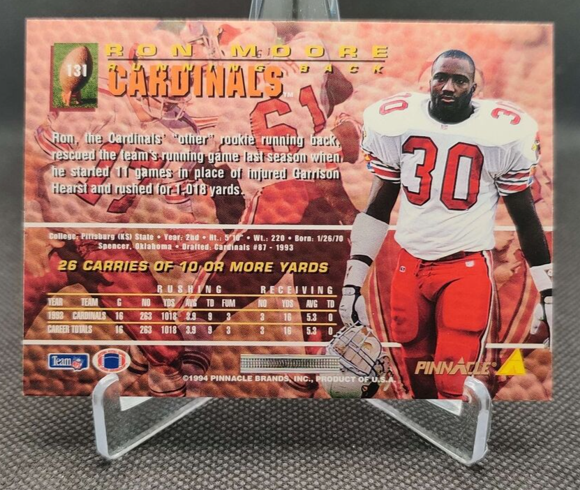 1994 Pinnacle #131 Ronald Moore Arizona Cardinals football card | eBay