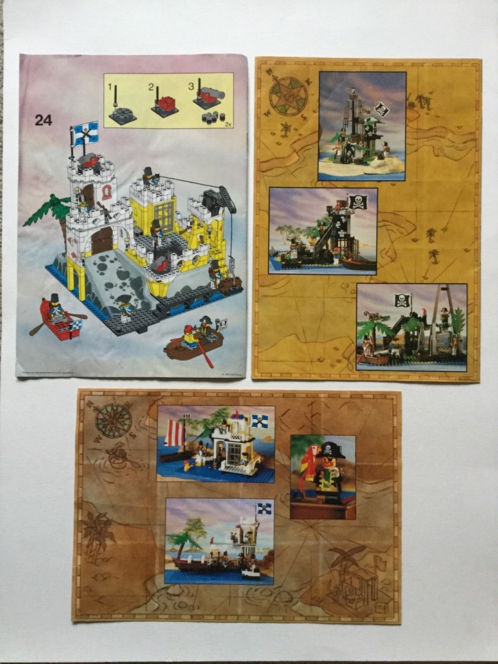 Lego Pirates Eldorado Fortress 6276 Lagoon Lockup 6267 Forbidden Island ...