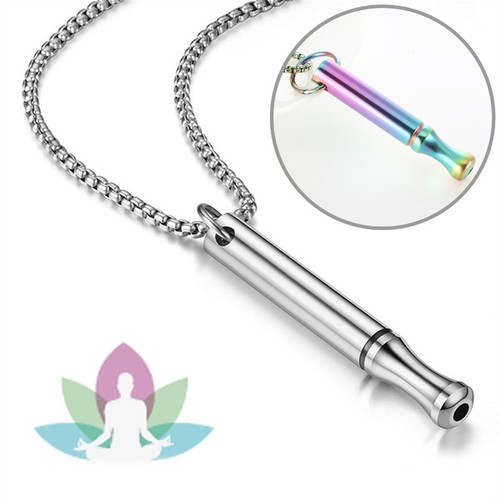 Stress Anxiety Whistle Necklace Calming Relief Chain Mindfulness ...