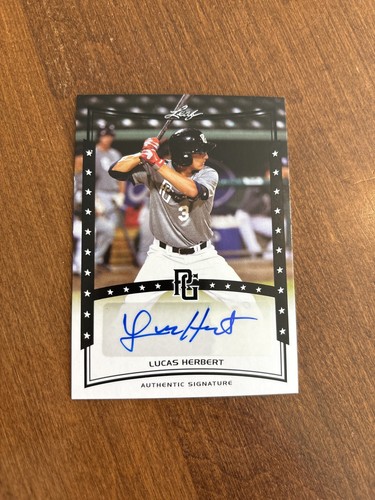 Lucas Herbert 2014 Leaf Perfect Game Autographs Black Auto A-LH2 ...