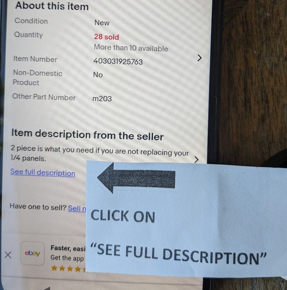 1968 GTO Lemans Door Roof Cowl 1/4 Vertical Weatherstrip 10PC USA ...