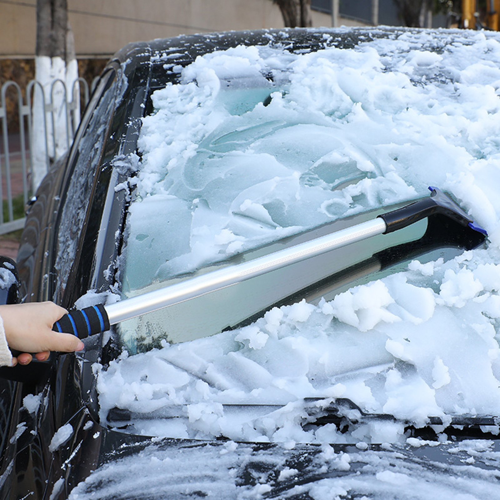 Snow Shovel Non-slip Foam Top Auto Window Windshield Snow Shovel De ...