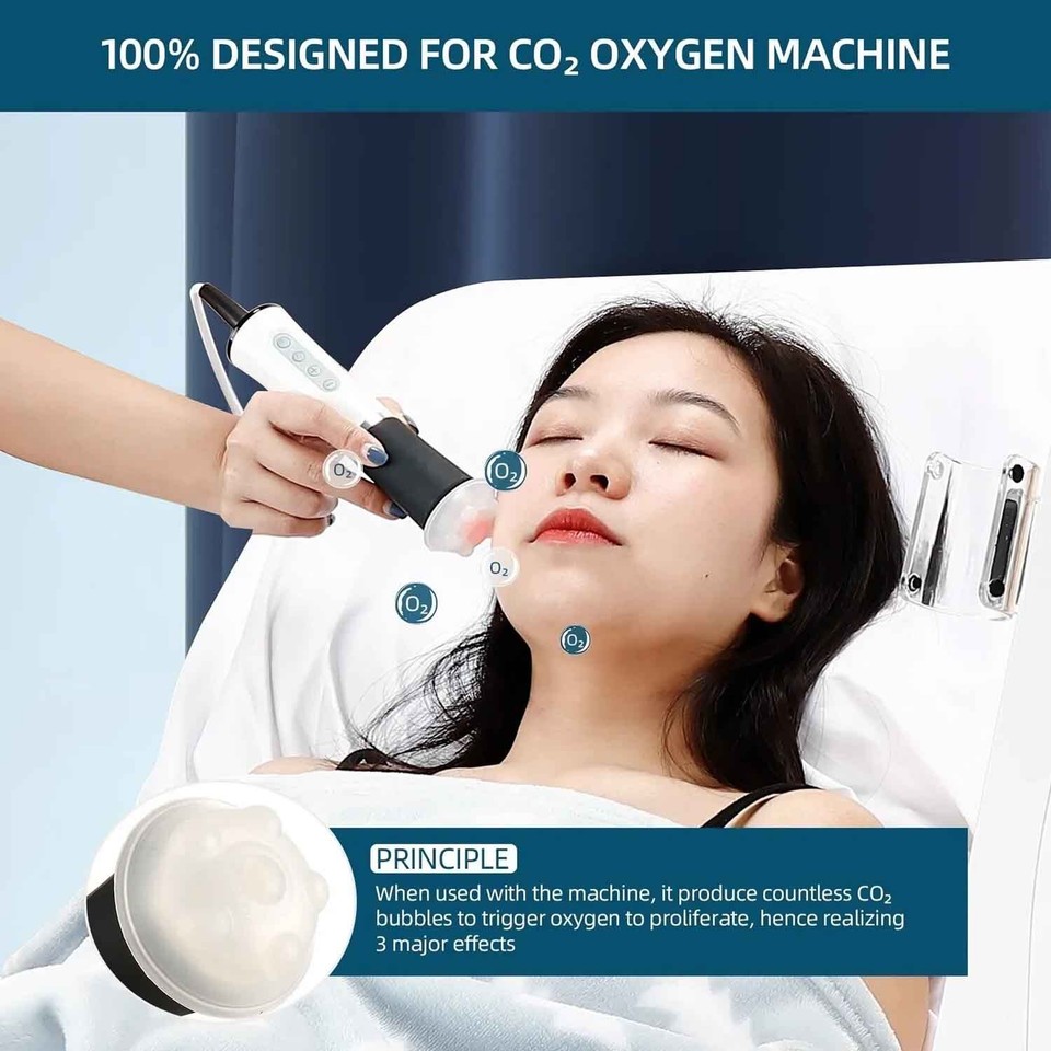 3 in 1 Facial O2 R-F CO2 Oxy-gen Jet Bubble Oxy-genation Facial Spa ...