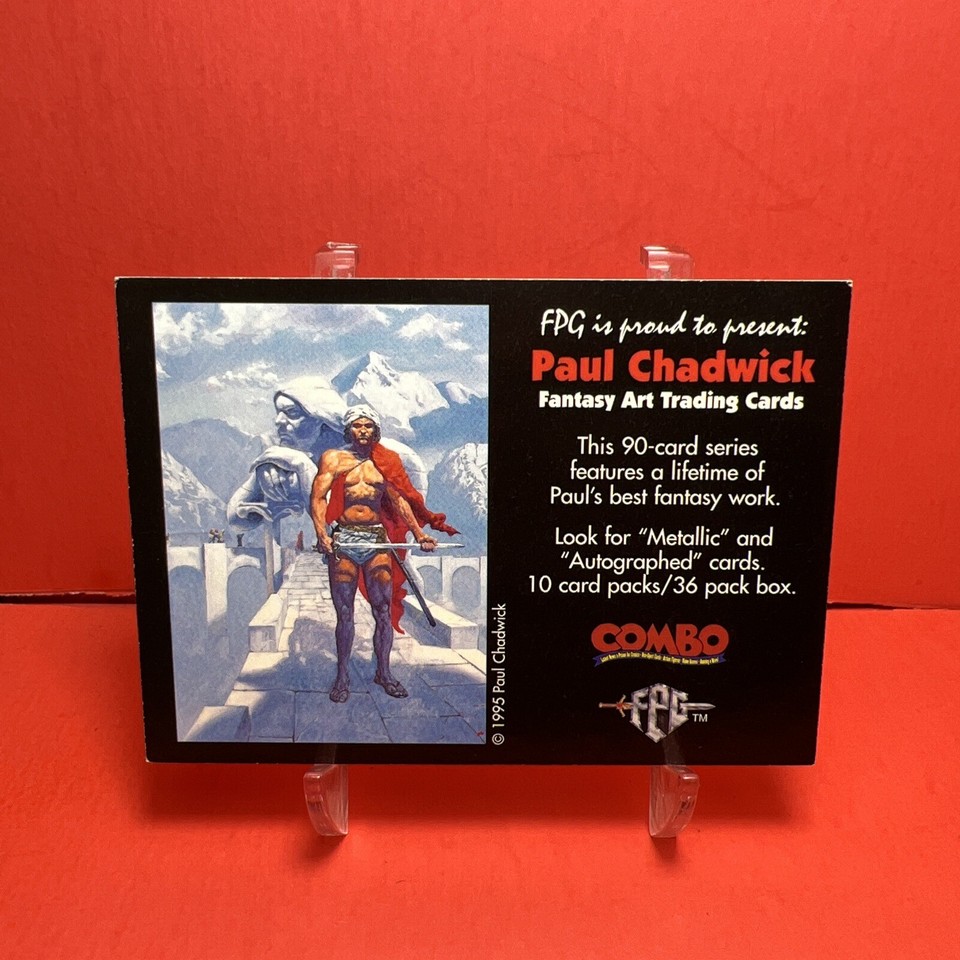 1995 FPG Paul Chadwick Fantasy Art Promo Golem and Woman EX | eBay