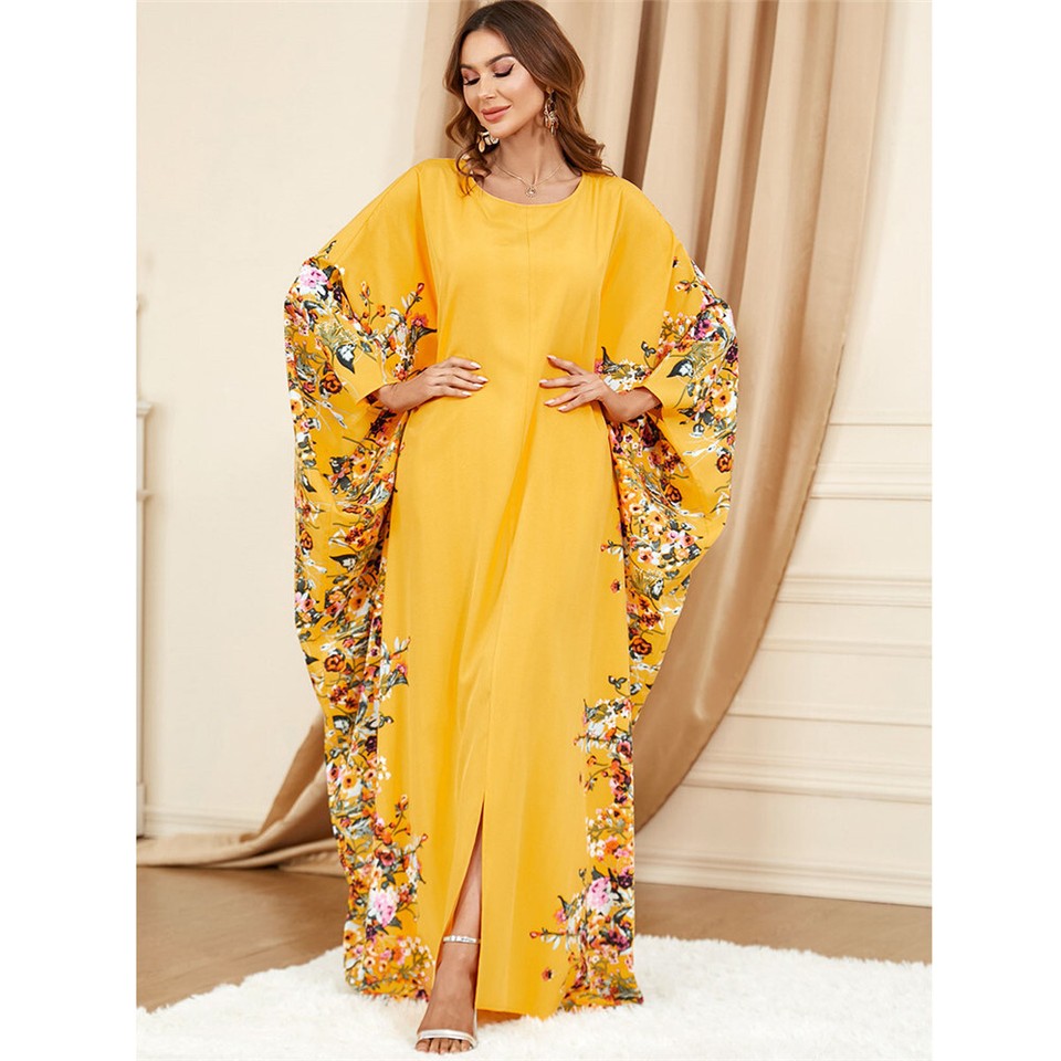 Women Muslim Abaya Loose Long Maxi Dress Kaftan Dubai Arab Gown Party ...